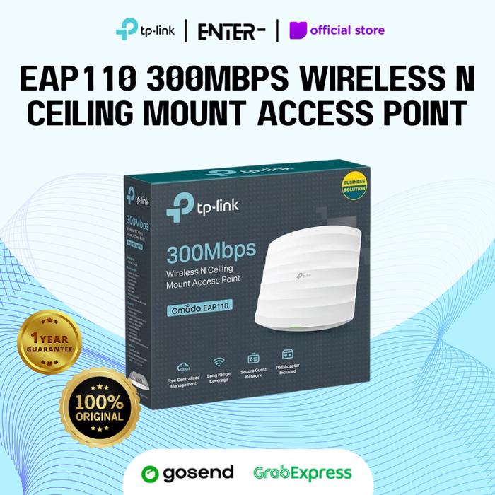 Jual Router TP-LINK EAP110 300Mbps Wireless N Ceiling Mount Access ...