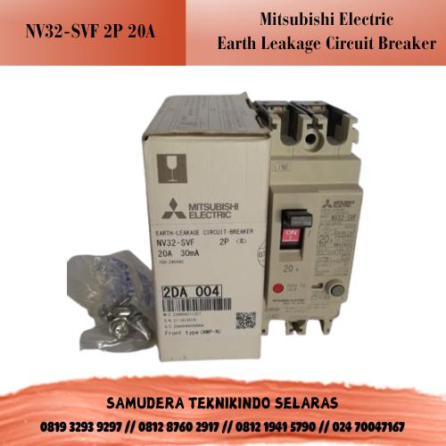 Jual Mitsubishi Electric NV32-SVF 2P 20A Earth Leakage Circuit Breaker ...