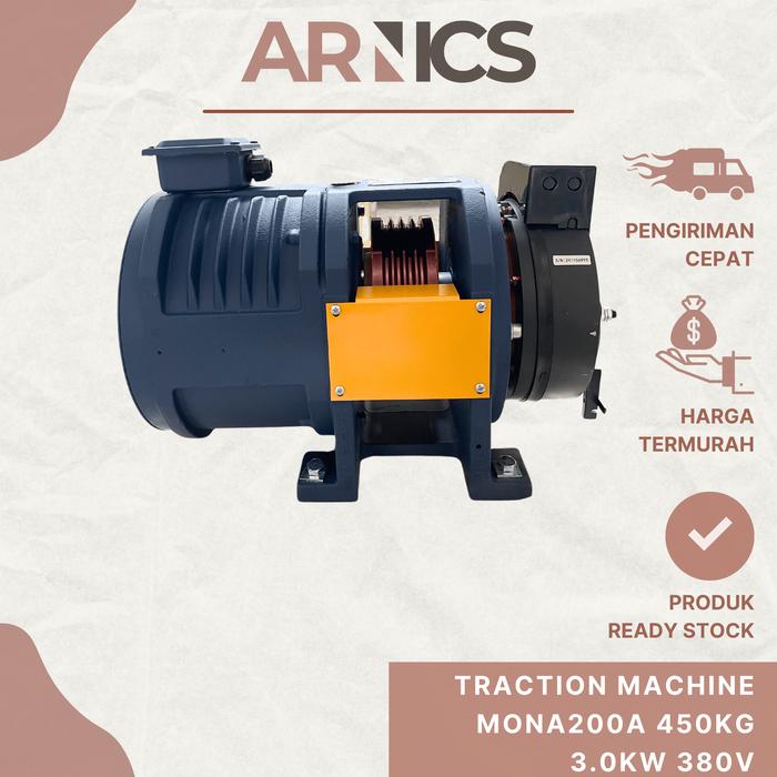 Jual Traction Machine MONADRIVE MONA-200A 450kg-1.0B 380v / Gearless ...