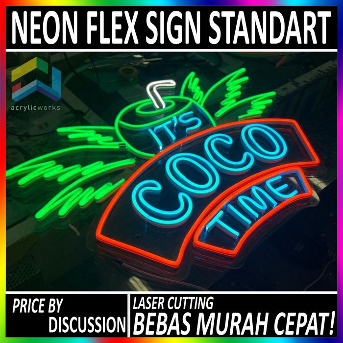 Jual Custom Neon Flex LED Neon Sign Acrylic Bebas Murah Cepat - Standar ...