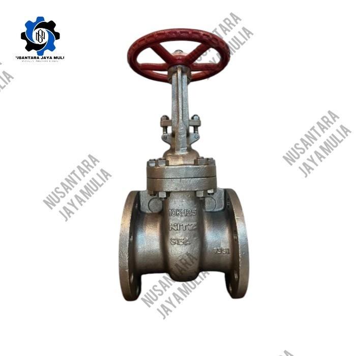 Jual GATE VALVE KITZ STAINLESS 2 1/2" INCH DN65 JIS10K SS304 STAINLESS STEEL 304 AS NAIK JIS 10K ...