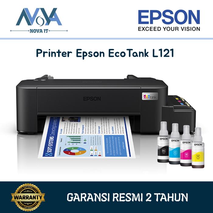 Jual Printer Epson EcoTank L121 A4 Ink Tank Printer Pengganti L120 ...