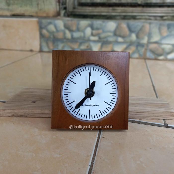 Jual Jam Meja Minimalis, Jam Duduk Kayu Jati, Souvenir dan Kado Unik ...