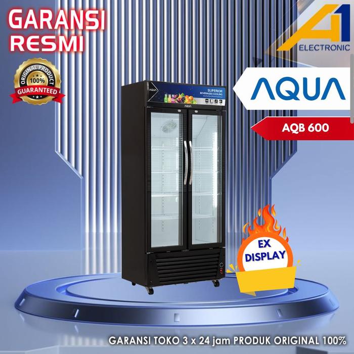 Jual Showcase AQUA AQB-600 / AQB600 Cooler 2 Pintu 450 Liter Display ...