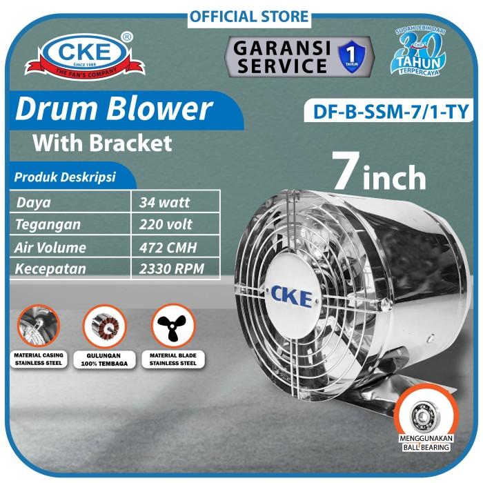 Jual 7" Inch Mini Inline Duct Fan Metal Stainless / Air Booster Exhaust ...