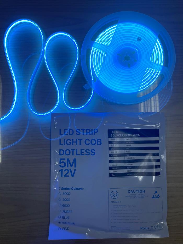 Jual LED STRIP LIGHT COB DOTLESS OUTDOOR MORGEN 12V 24V 5 METER 320L MG ...