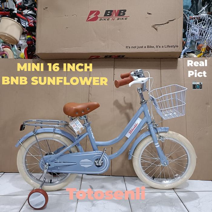 Jual sepeda anak perempuan BNB SUNFLOWER CITY BIKE UKURAN 16 INCH ADA ...
