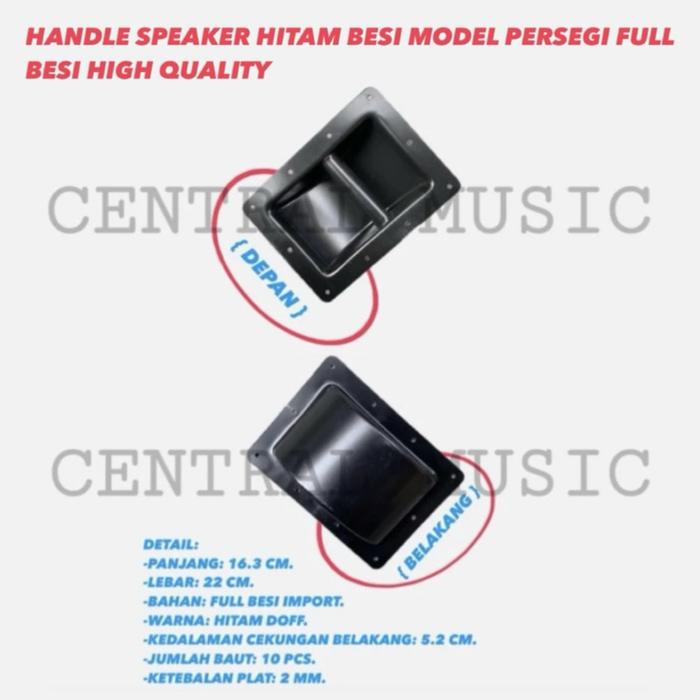 Jual HANDLE SPEAKER HITAM BESI PERSEGI FULL BESI HIGH QUALITY - Kota ...