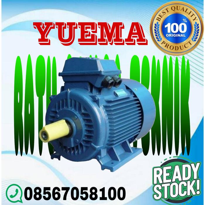 Jual ELECTRIC MOTOR YUEMA Y3 6P 4KW 5,5HP 3PHASE 380V B3/ DINAMO ...