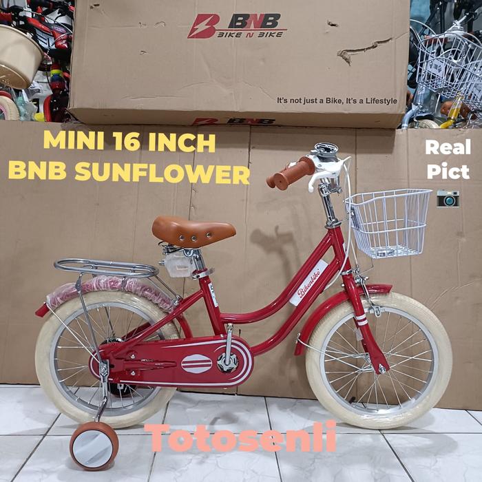 Jual sepeda anak perempuan BNB SUNFLOWER CITY BIKE UKURAN 16 INCH ADA ...