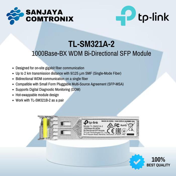 Jual TP-LINK TL-SM321A-2 1000Base-BX WDM Bi-Directional SFP Module ...