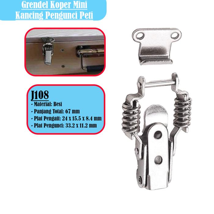 Jual Grendel Koper Mini Stainless Steel SS 304 Kaitan Overval Peti DIY ...