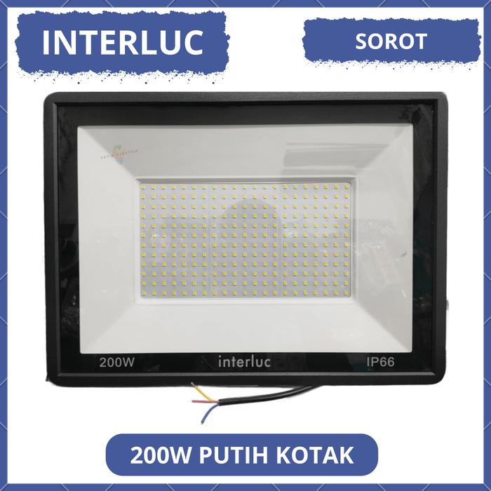 Jual INTERLUC LAMPU SOROT WATERPROOF FOR INDOOR & OUTDOOR LED 30W, 50W ...