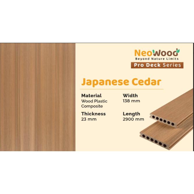 Jual NEOWOOD Lantai Decking WPC Pro Deck Series Motif Kayu 13,8x290x2 ...