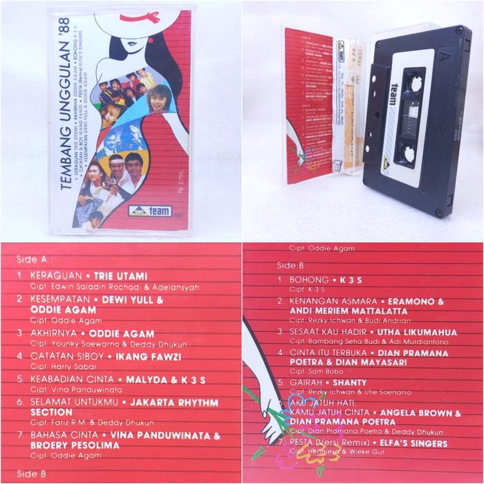 Jual Kaset pita Kompilasi lagu indonesia hits tahun 70 80 90an mixtapes - Tembang 1988 - Jakarta ...