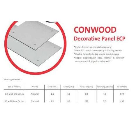 Jual CONWOOD Decorative Panel ECP | 60 x 60 cm Series & 60 x 120 cm ...