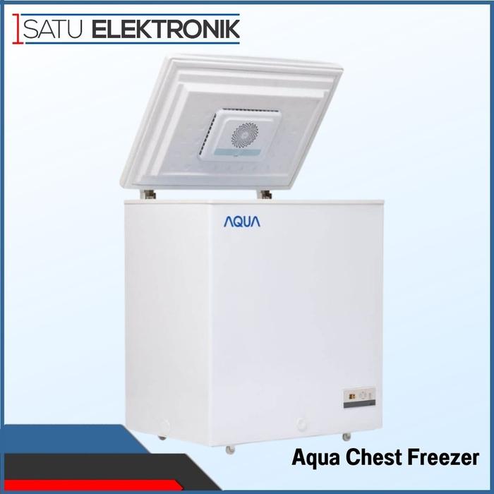 Promo Aqua Chest Freezer Box AQF150TF 146 Liter Putih dengan Pendingin ...