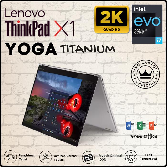 Jual Lenovo ThinkPad X1 Titanium Yoga G1 Touchscreen/Core i7 Gen 11 ...