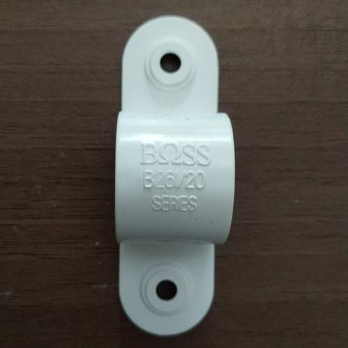Jual PERPACK Clamp PVC Clipsal 20 mm Putih Klem Pipa Paralon Listrik ...