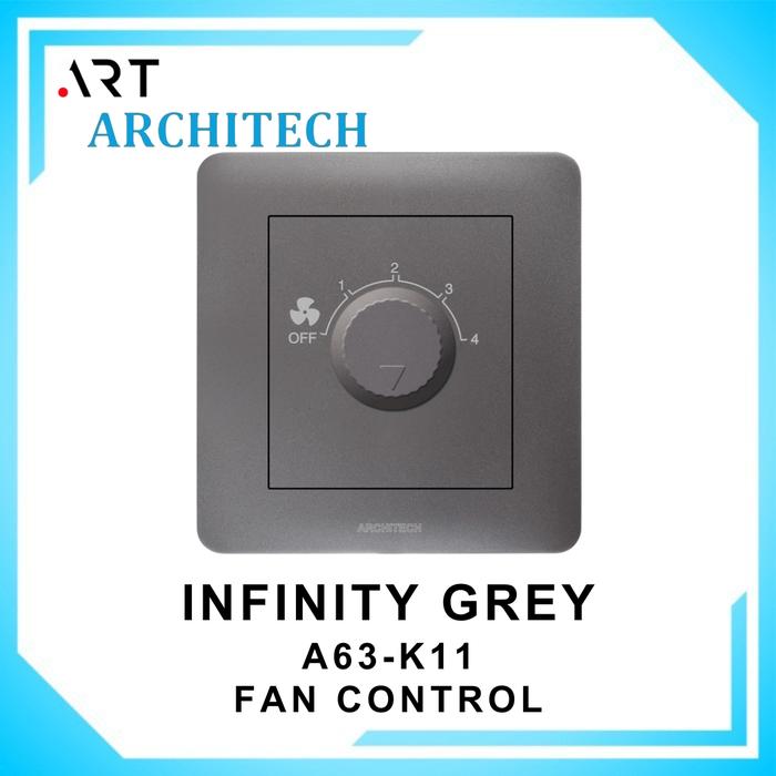Jual CONTROL FAN / SAKLAR KIPAS ARCHITECH INFINITY A63-K11 GREY SERIES ...