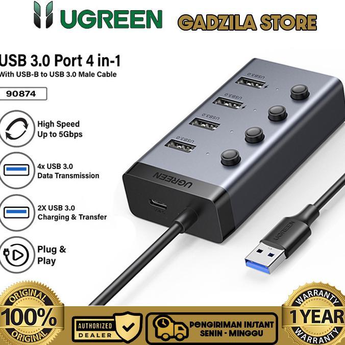 Jual UGREEN Adaptor USB 3.0 Hub 7-Port USB Adapter with 4 Charging ...