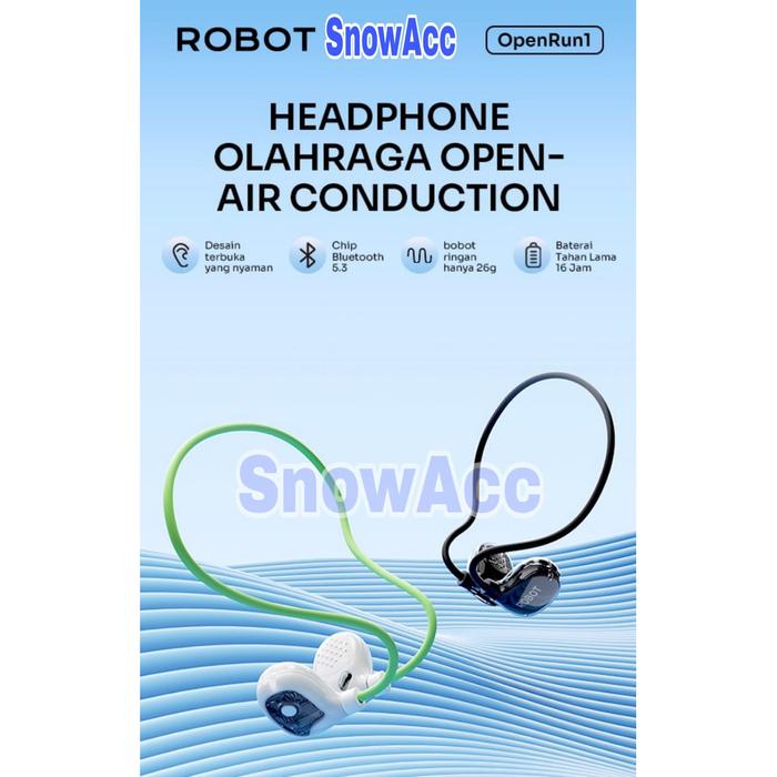 Jual Robot Openrun 1 / Open RUn 1 Sport OWS TWS Wireless Earphone ...