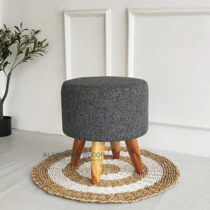 Jual Sofa Stool Polos Tanpa Kancing Bulat Jamur Cafe Kursi Cover ...