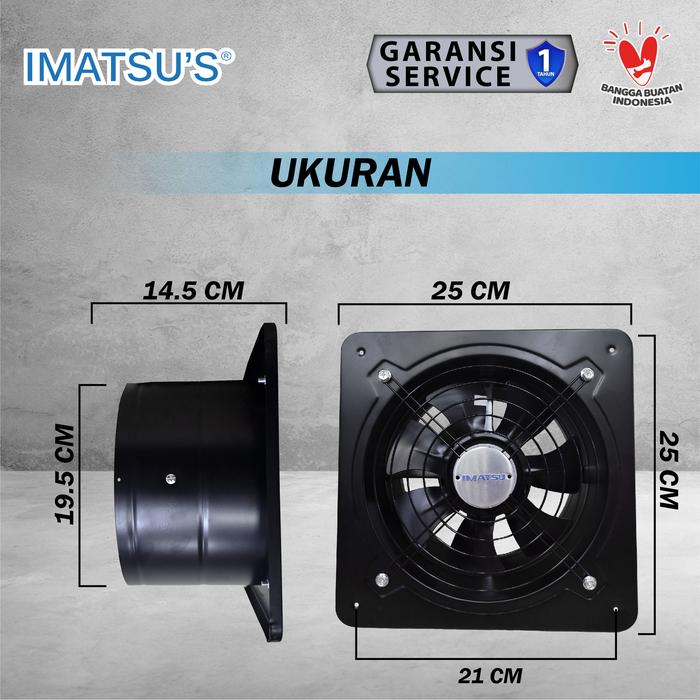Jual Exhaust Fan Besi In Out 12 Inch Wall Air Duct Booster Fan 12 ...
