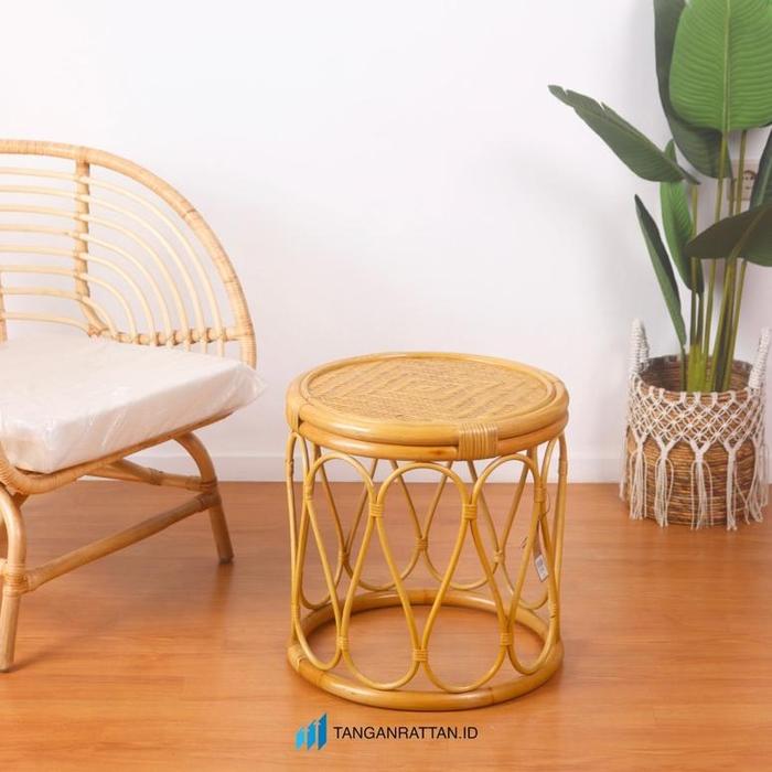 Jual Meja Tamu Boho Rotan Minimalis | Meja Rotan Bulat Minimalis ...