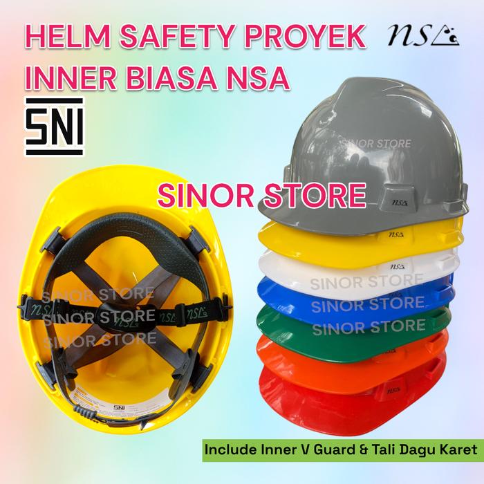 Jual Helm Safety Proyek NSA STANDARD BIASA V-806 SNI V Guard Helmet ...