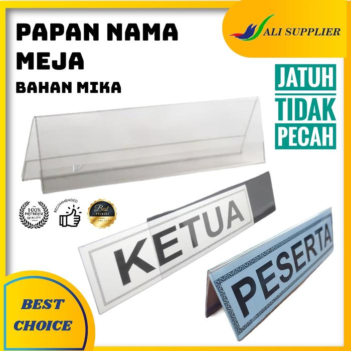 Jual PAPAN NAMA MEJA PANITIA / NAMA MEJA / NAME TAG / PAPAN NAMA ...