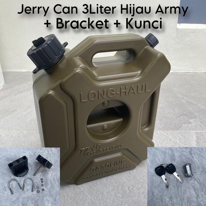 Jual jerigen jerrycan motor 3 liter 5 liter motor touring adventure ...