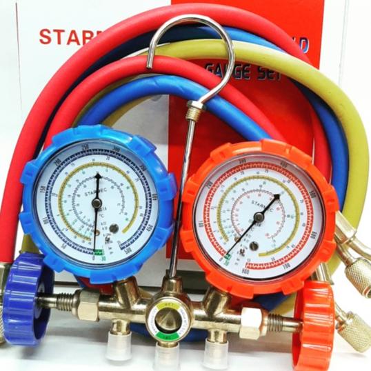 Jual TESTING MANIFOLD AC DOUBLE MULTI R22 R134A R410A R32 STARMEC ...