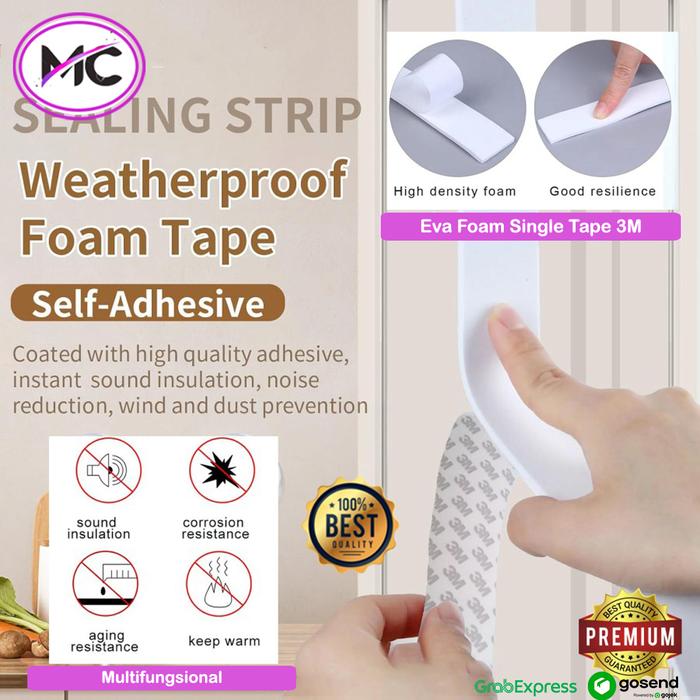 Jual Eva Single Tape Busa Peredam Suara Ruangan Putih Foam Bantalan ...