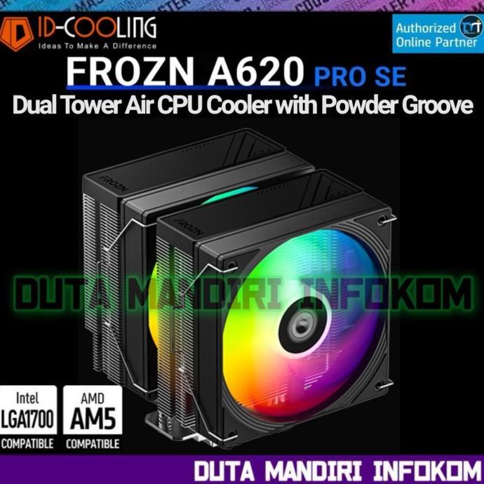 Jual Diskon Id Cooling Frozn A620 Se I Argb - High Performance Dual ...