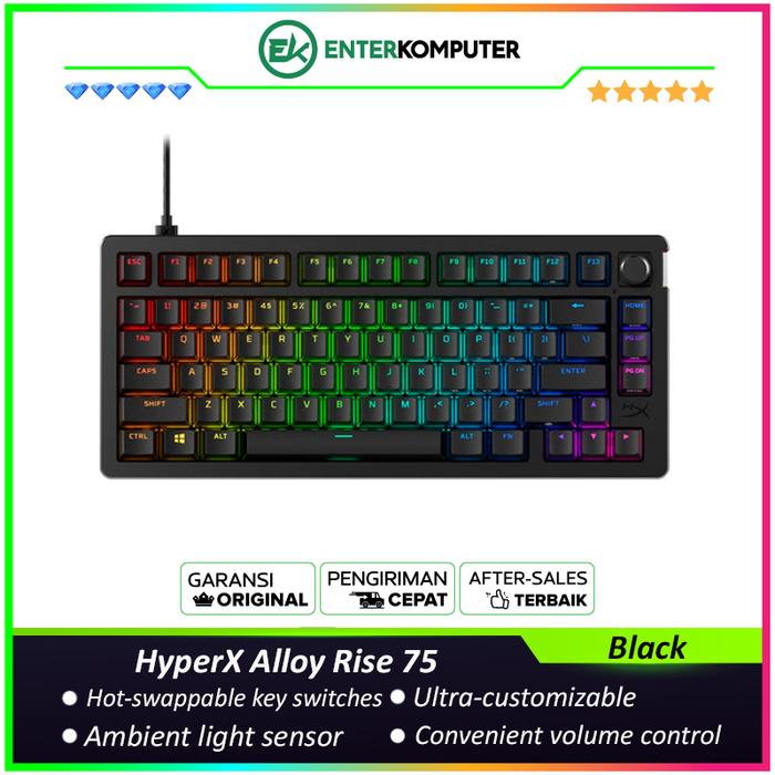 Promo HyperX Alloy Rise 75 Mechanical Gaming Keyboard Cicil 0% 3x ...