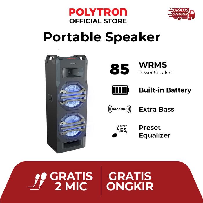 Promo POLYTRON Portable Speaker PTS 12KF25 Cicil 0% 3x - Kota Surabaya ...