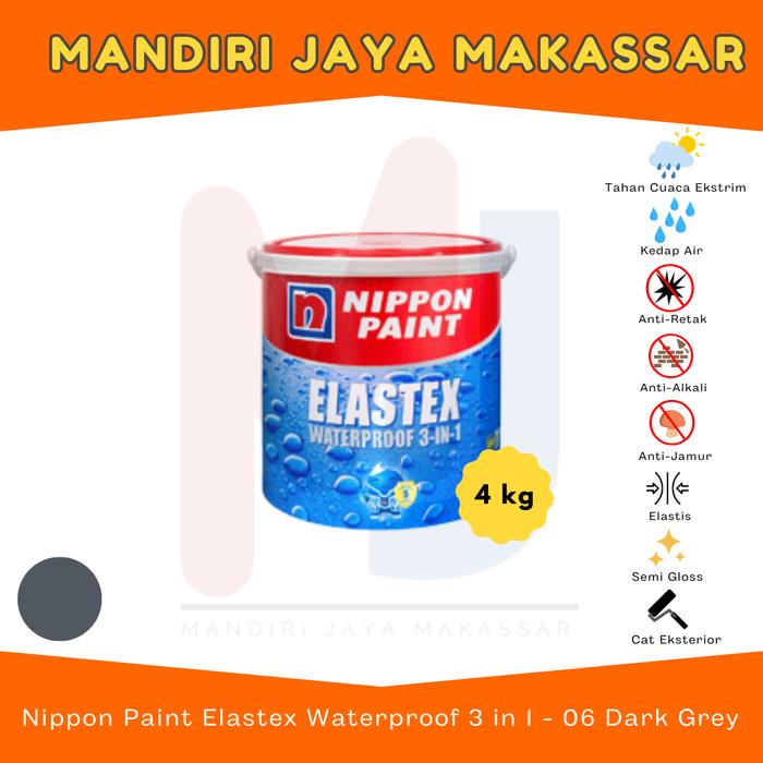 Jual Elastex Waterproof 3 in 1 Nippon Paint Cat Anti Bocor 4kg - 06 ...