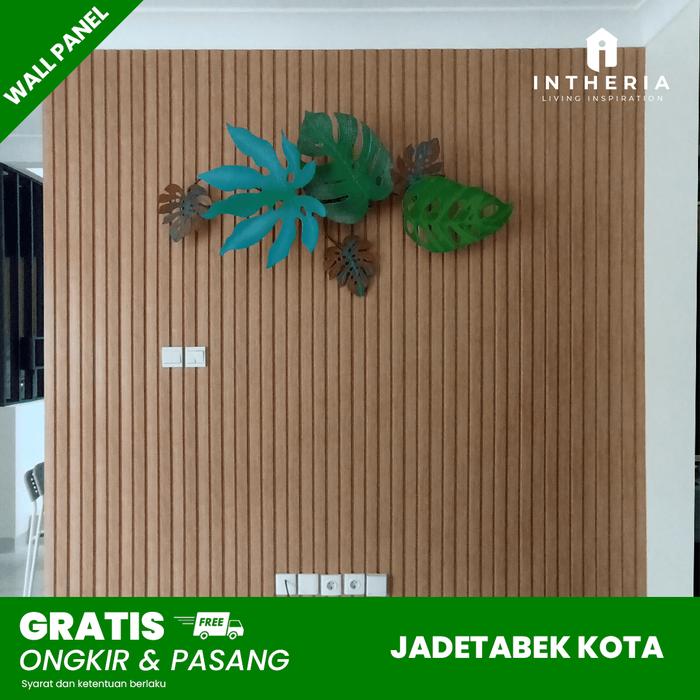 Jual Wall Panel BALIAN - B01 NATURAL OAK Double Bar / Dinding Kayu ...