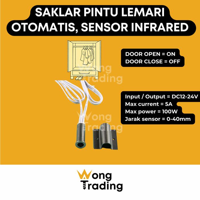 Jual SENSOR INFRARED SAKLAR LAMPU LED PINTU LEMARI INTERIOR IR SENSOR ...