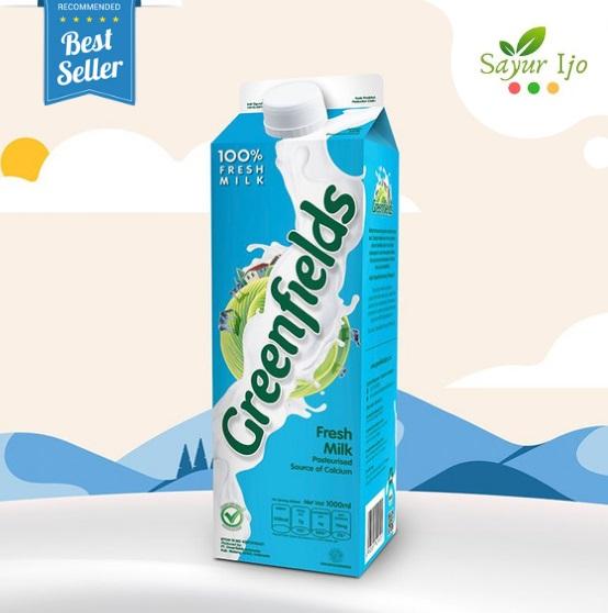 Jual Greenfields FRESH MILK FULL CREAM 1 Liter Susu Sapi Segar ...