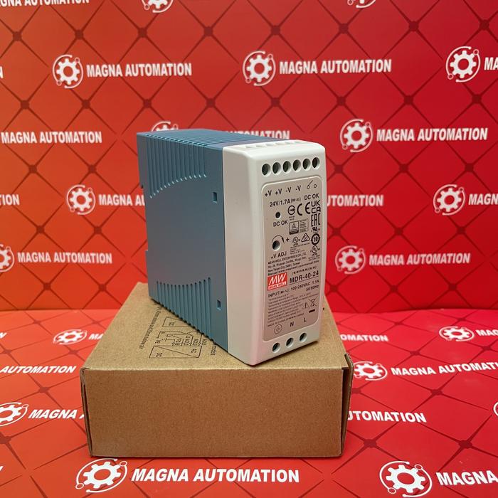 Jual MEAN WELL MDR-40-24 24V 1.67VDC MEANWELL MDR4024 DIN RAIL PSU SPB ...