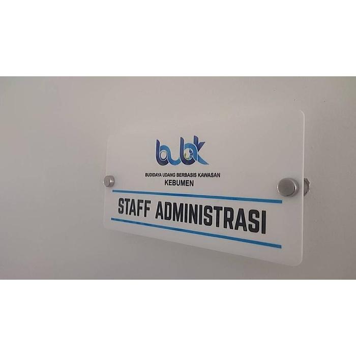 Jual Acrylic Sign Board UV Print / Akrilik Papan Nama Tanda Ruangan ...