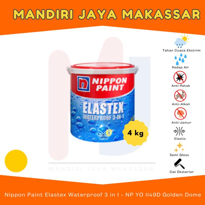 Jual Elastex Waterproof 3 in 1 Nippon Paint Cat Anti Bocor 4kg - 1149D ...