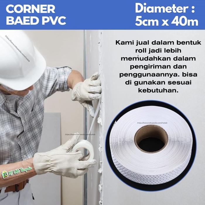 Promo Corner Inner Bead PVC UPVC Pembentuk Sudutan Siku Dinding Bentuk ...