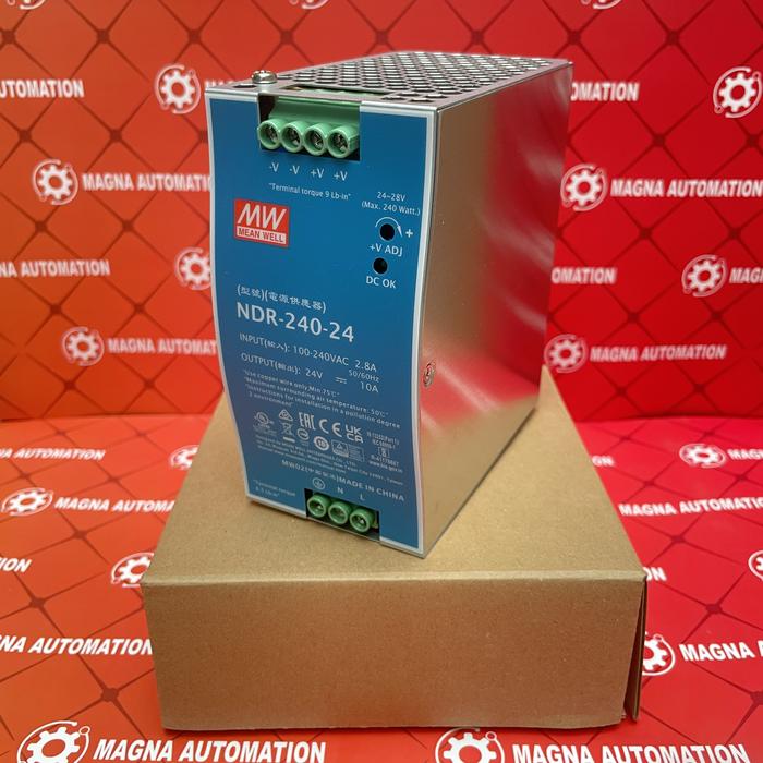 Jual MEAN WELL MEANWELL NDR-240-24 (240W 24Vdc 10A) Industrial DIN RAIL SMP - Jakarta Selatan ...