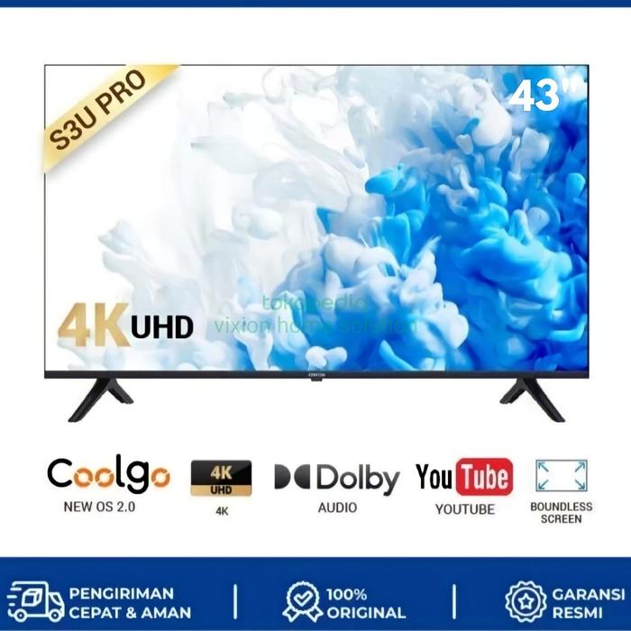 Jual COOCAA 43S3U Pro LED TV 43 inch Smart Digital 4K UHD TV 43S3UPRO ...