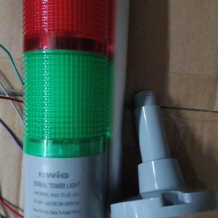 Jual Lampu Tower 2 warna merah hijau 220v +tiang - Jakarta Pusat ...
