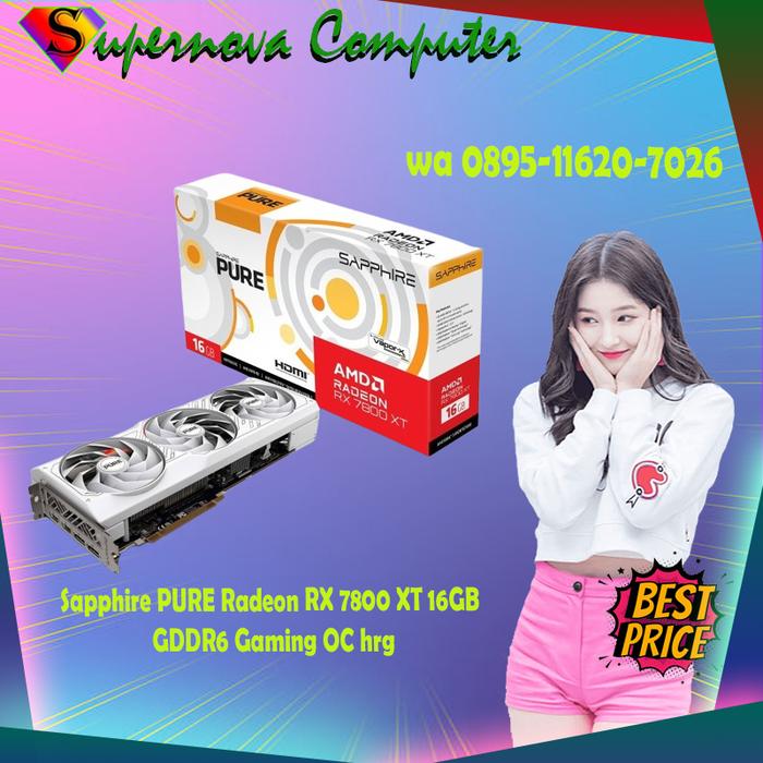 Jual Sapphire PURE Radeon RX 7800 XT 16GB GDDR6 Gaming OC hrg - Jakarta ...