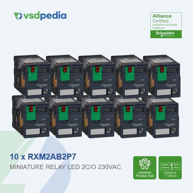 Promo SCHNEIDER MINIATURE RELAY LED 2C/O 230VAC RXM2AB2P7 x 10 Cicil 0% 3x - Jakarta Timur ...